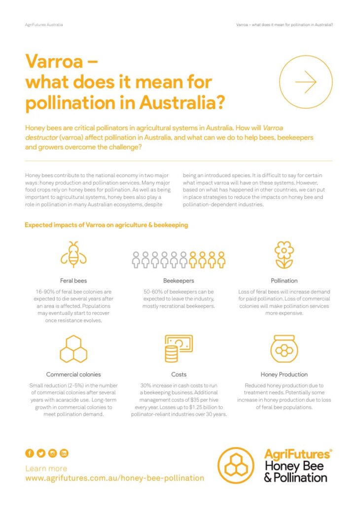 Resilient Beekeeping Factsheet Series - Varroa and Pollination in ...